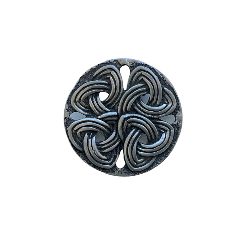 SJC Celtic Knot Brooch Saint Justin Cornwall Handcrafted Solid Pewter ...