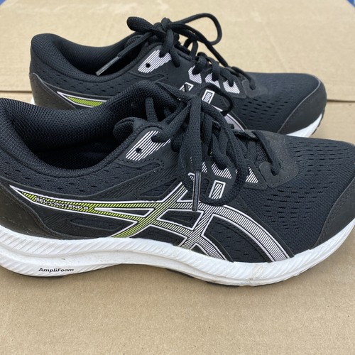 ASICS Women Size 7.5 GEL-CONTEND 8 Running Shoes 1012B319 Black and ...