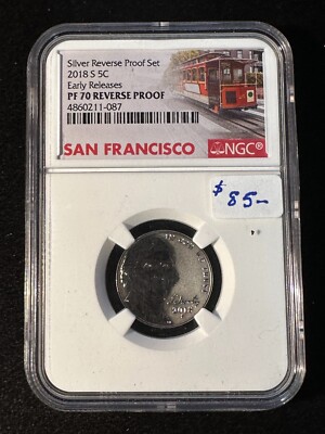 2018 S JEFFERSON NICKEL NGC PF 70 SILVER REVERSE PROOF 087 | eBay