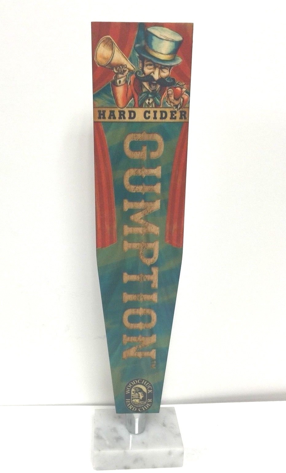 Woodchuck Gumption Hard Cider Tap Handle Wood - 12.5" Tall - New & Free ...