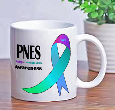 Custom Personalized PNES Non-epileptic Seizures Awareness Ribbon Coffee ...