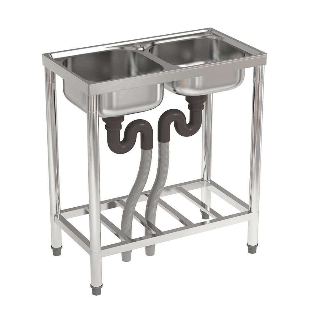 Catering Sink Commercial Kitchen Stainless Steel Single Double Bowl ...