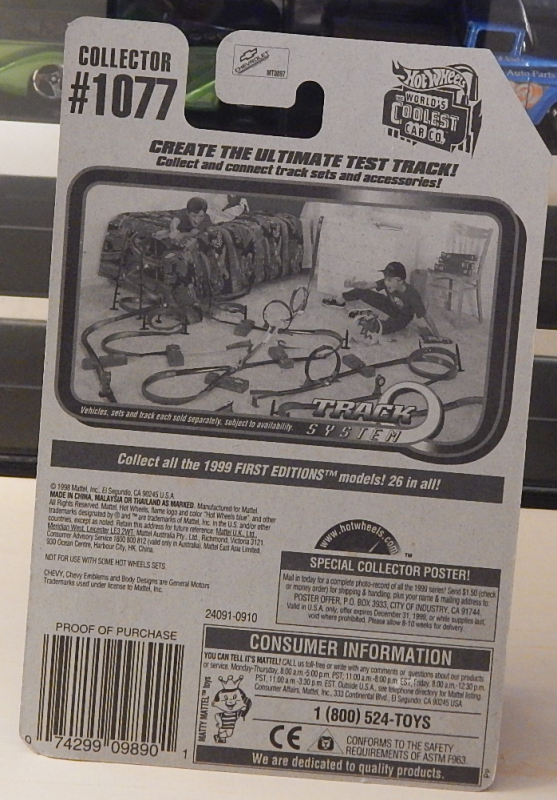 '57 Chevy Bel-Air Muscle Car Exposed Engine Hot Wheels 1999-1077 ...