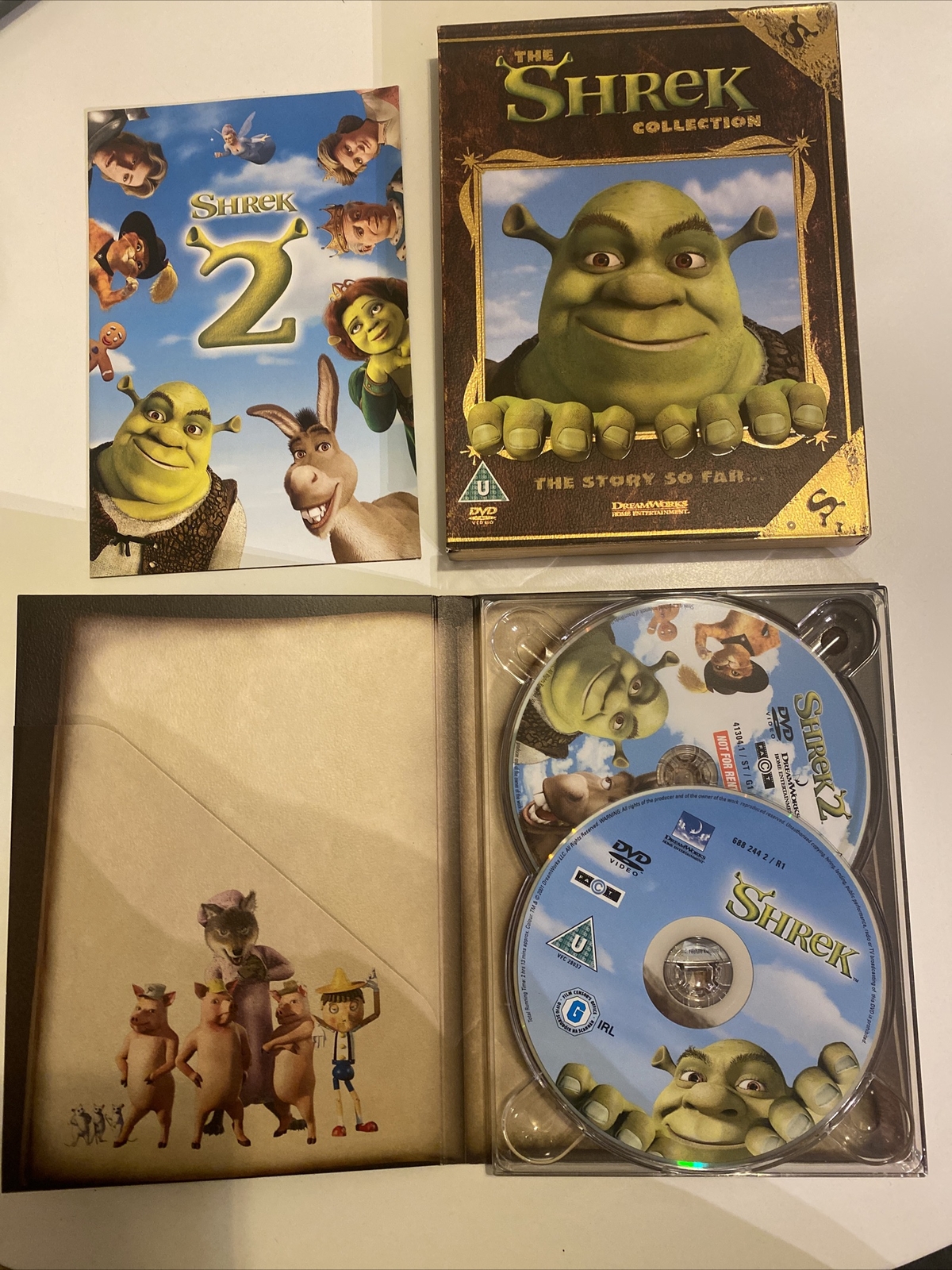 Shrek/Shrek 2 (DVD, 2004, 2-Disc Set, Box Set) 5050583017136| eBay