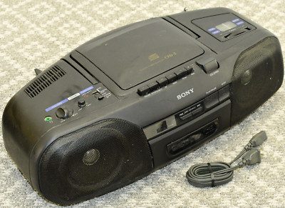 Vtg SONY CFD-8 Cassette/Tape AM/FM CD Player Radio Boombox - TAPE NOT ...