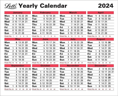 Letts 2024 Desktop or Wall Mounting Calendar Yearly TYC | eBay