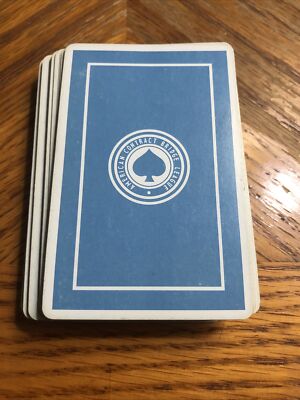ACBL American Contract Bridge League Deck Playing Cards Blue Congress ...