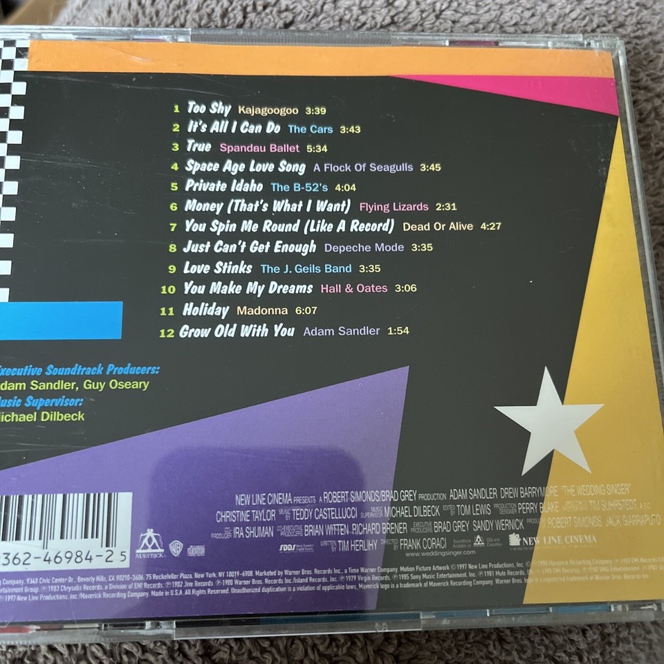 The Wedding Singer Volume 2: More Music From The Motion Picture (CD ...