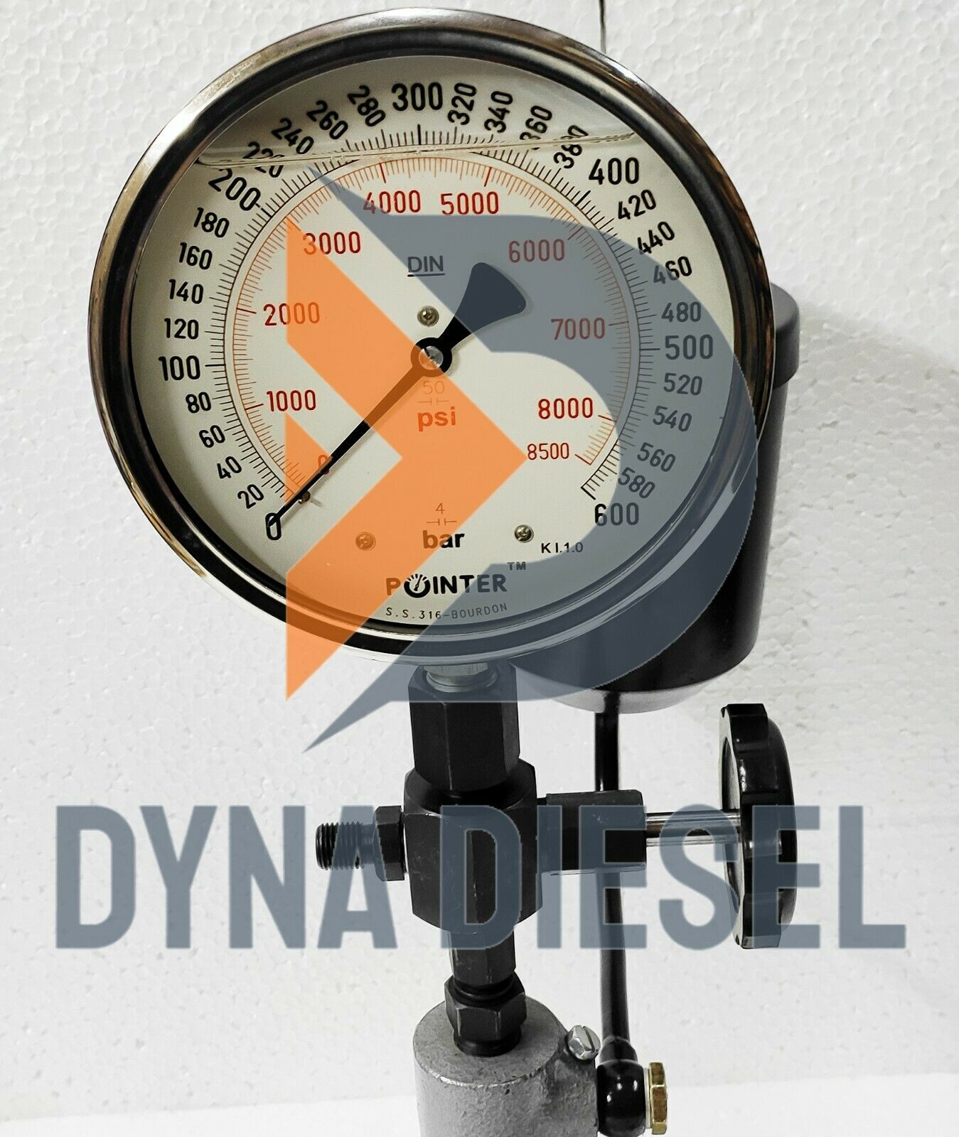 Diesel Injector Nozzle Tester, CAV England Design - Dual Scale 600 BAR ...