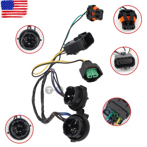 for 2007-14 Chevrolet Silverado Driver Passenger Side Headlight Wiring ...