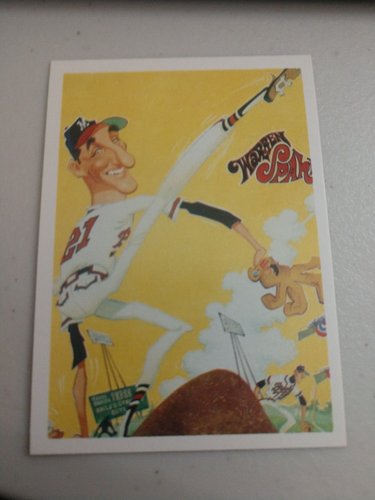 Warren Spahn Milwaukee Brewers #6 1985 Baseball Greats Caricatures ...