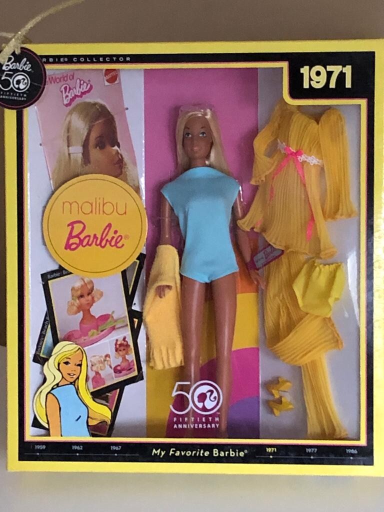 50th Anniversary My Favorite Barbie Malibu Barbie 1971 - NEW IN A BOX ...