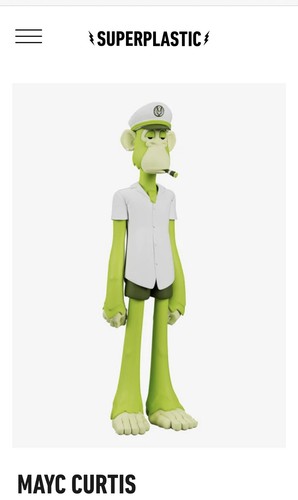Superplastic x BAYC 13-inch SUPERBORED Art Toy MAYC CURTIS Pre-Order | eBay