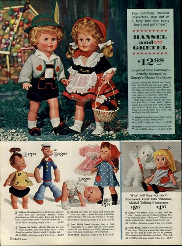 1964 PAPER AD COLOR Teeny Tiny Tears Doll Betsy Wetsy Baby Hansel ...