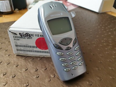 NEW Ericsson R600 SWAP Vintage Mobile Phone RARE Silver/Blue | eBay UK