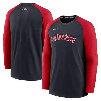 Cleveland Guardians Nike MLB Authentic Collection Raglan Long Sleeve ...