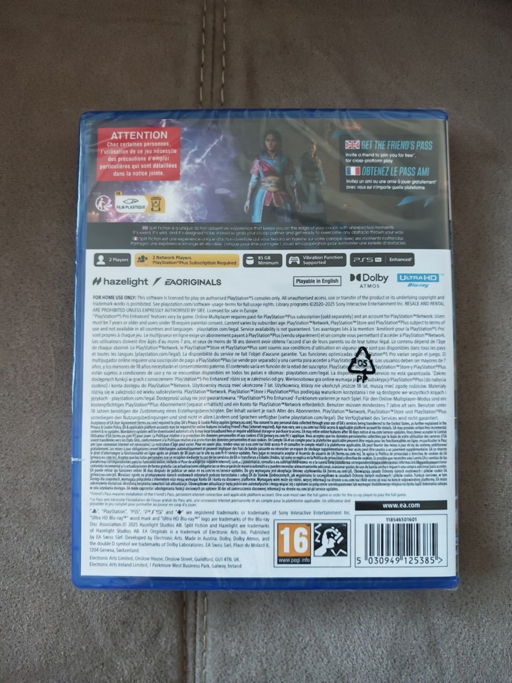 Split Fiction for PS5 Sony PlayStation 5 Brand New Sealed | eBay UK