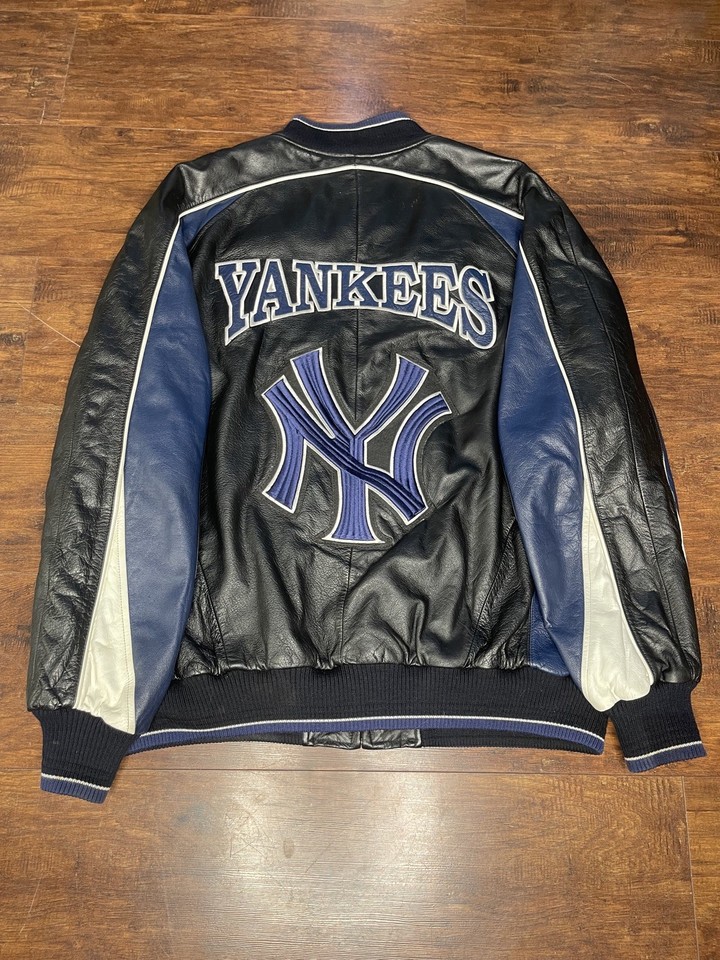 Vintage 90s New York Yankees MLB Baseball Leather Jacket G-III | eBay