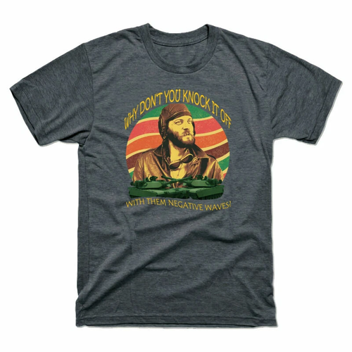 Don’t Knock Negative You Tee Waves It Off Vintage Them Funny Men’s ...