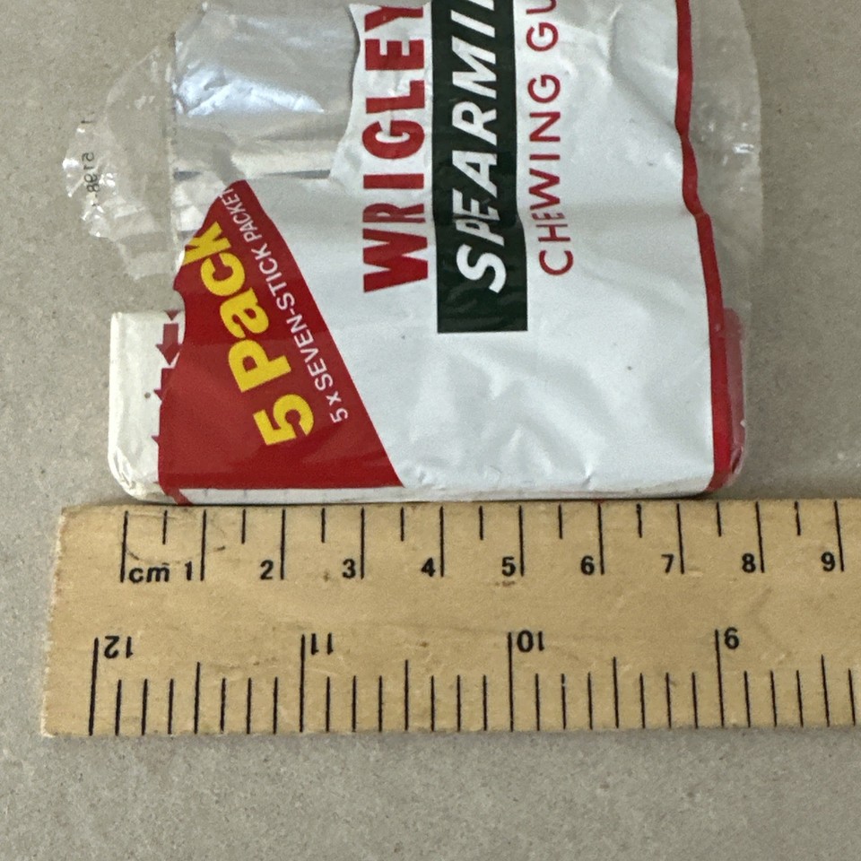 Vtg 1999 Pack One 7 Stick Pack Wrigley’s Spearmint Chewing Gum Sticks ...