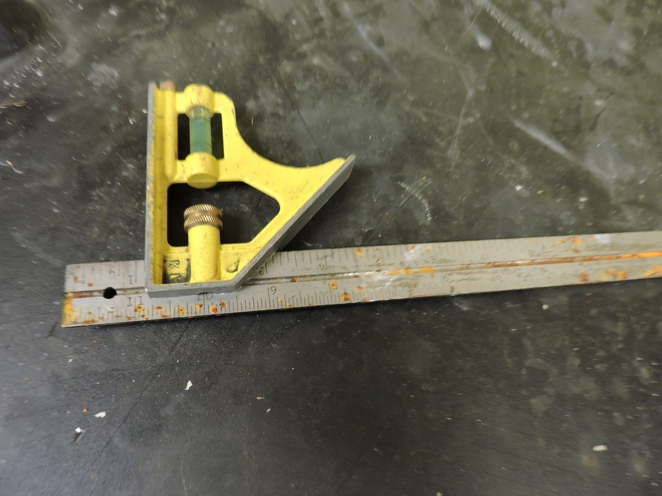 vintage Stanley metal square and level | eBay