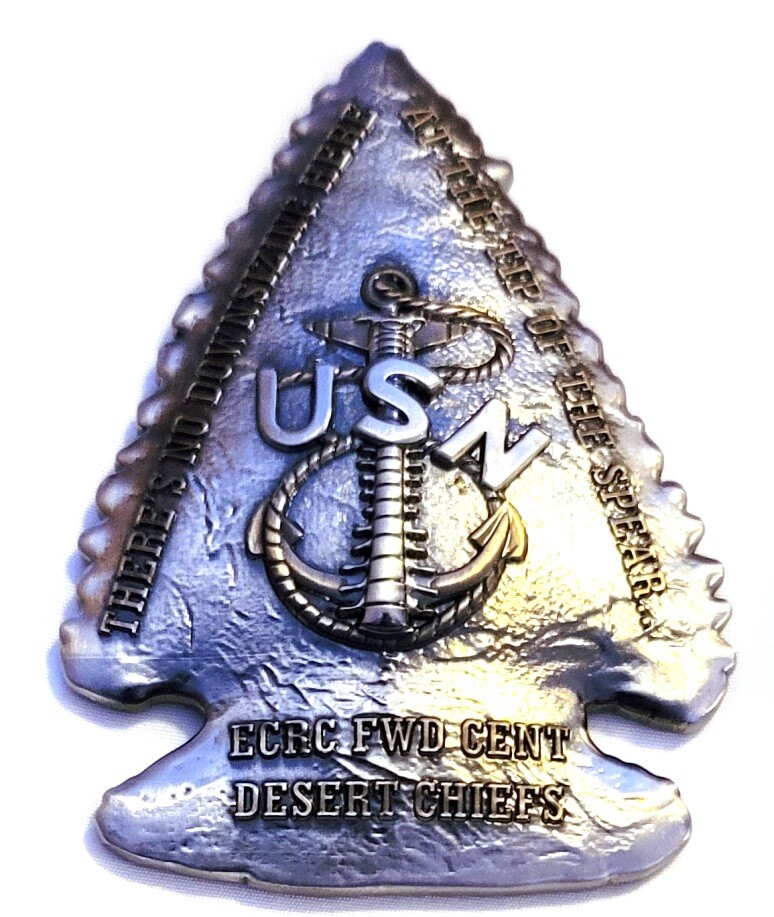 Awesome 3" USN Navy Chiefs Pride CPO Challenge Coin ECRC Tip of the ...