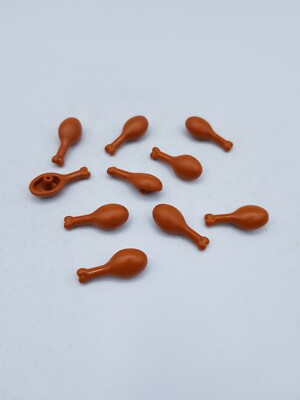 LEGO LOT 10 X CUISSE DE POULET DARK ORANGE REF 33057 / 4278013 *NEUF ...