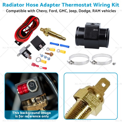 180°F Temperature Electric Fan Thermostat Kit and 38mm Radiator Sensor ...