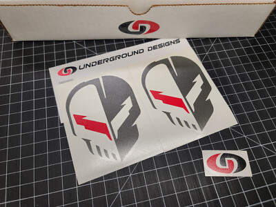 C8 Skull Racing Decals (2pk) Jake Skull Sticker 6.2L V8 Stingray ...