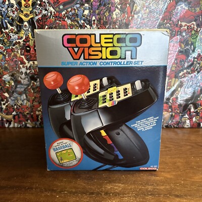 ColecoVision Super Action Controller Set - Complete W Games - Tested ...