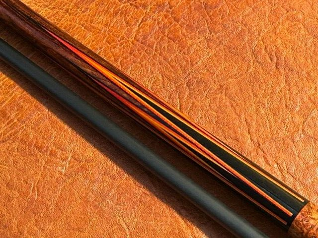 TNT Custom Pool Cue 1 of 1 With Jacoby Black Carbon Fiber Shaft. Miss ...