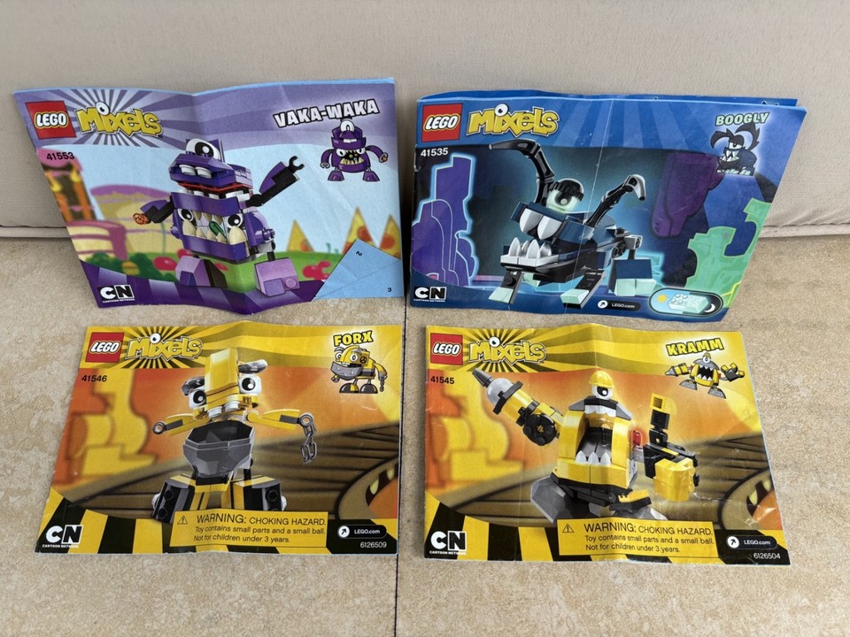 Lego Mixels Lot - Series 3, Series 5, Series 6, + BONUS Instruction ...
