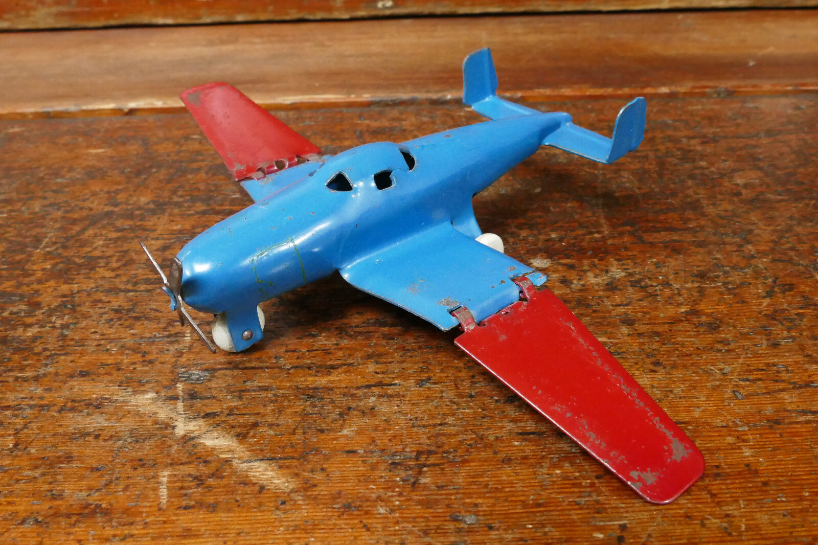 Vintage Antique 1930s Wyandotte Toy Airplane Pressed Steel Foldable ...