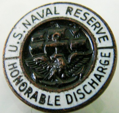 US Naval Vintage Honorable Discharge Pin Medal Badge | eBay