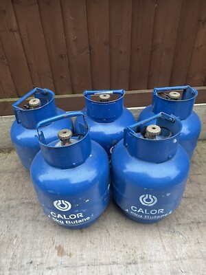 4.5kg FULL Calor Gas Butane Gas Bottles ALL with Regulators -5 Bottles ...