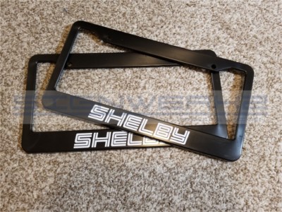 Shelby License Plate Frame Racing mustang ford GT Nascar Outline - Pair ...