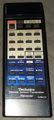 Original Technics Remote Control Transmitter Receiver EUR64755 ...