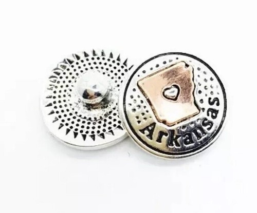 Arkansas State Snap Jewelry Piece - 18 mm - Fits Magnolia, Ginger Snap ...