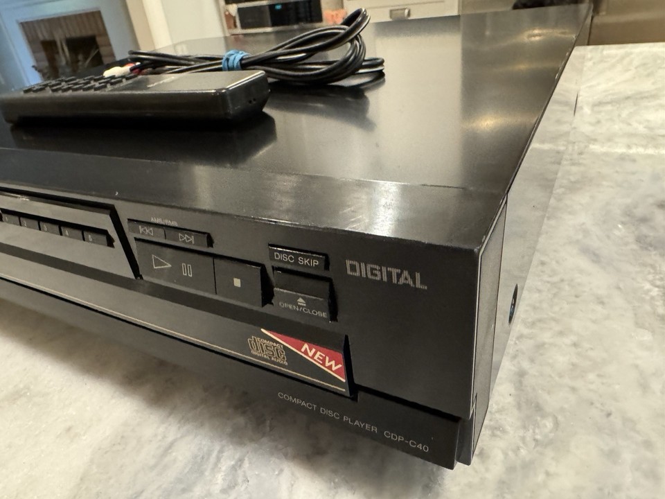 Late 1980s Sony 5 Disc Compact CD Changer Player System CDP-C40 W ...