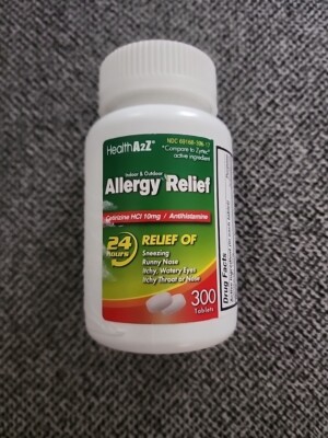 Cetirizine 10mg All-Day Allergy Relief for Indoor & Outdoor Use - 300 ...