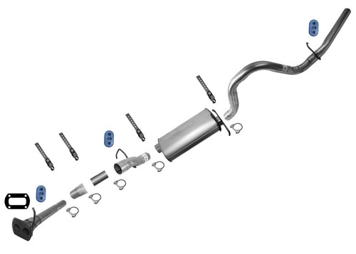 Pipe Muffler Tail Pipe Exhaust System for F250 F350 Super Duty 05-07 5 ...