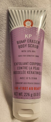 First Aid Beauty KP Bump Eraser Body Scrub Exfoliant With 10% AHA 8 oz ...