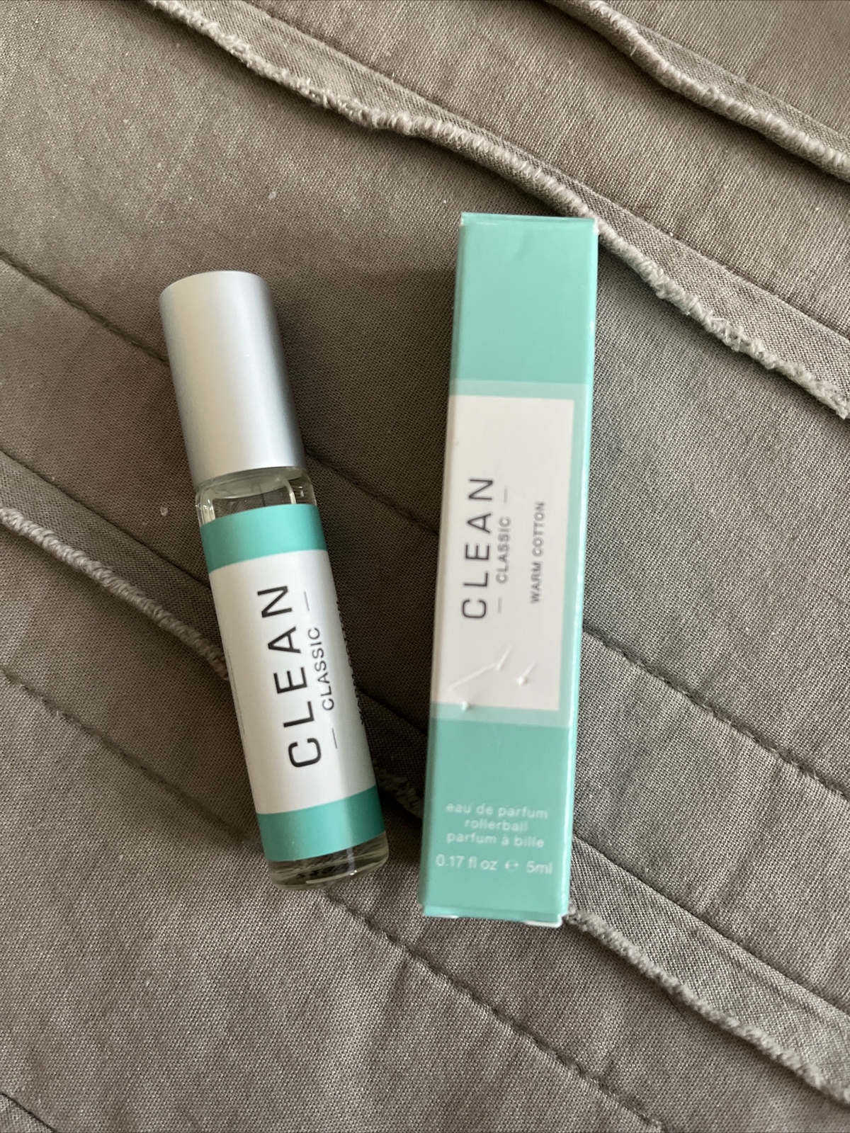 Clean Classic Warm Cotton Eau De Parfum EDP MINI Rollerball .17oz 5ml ...