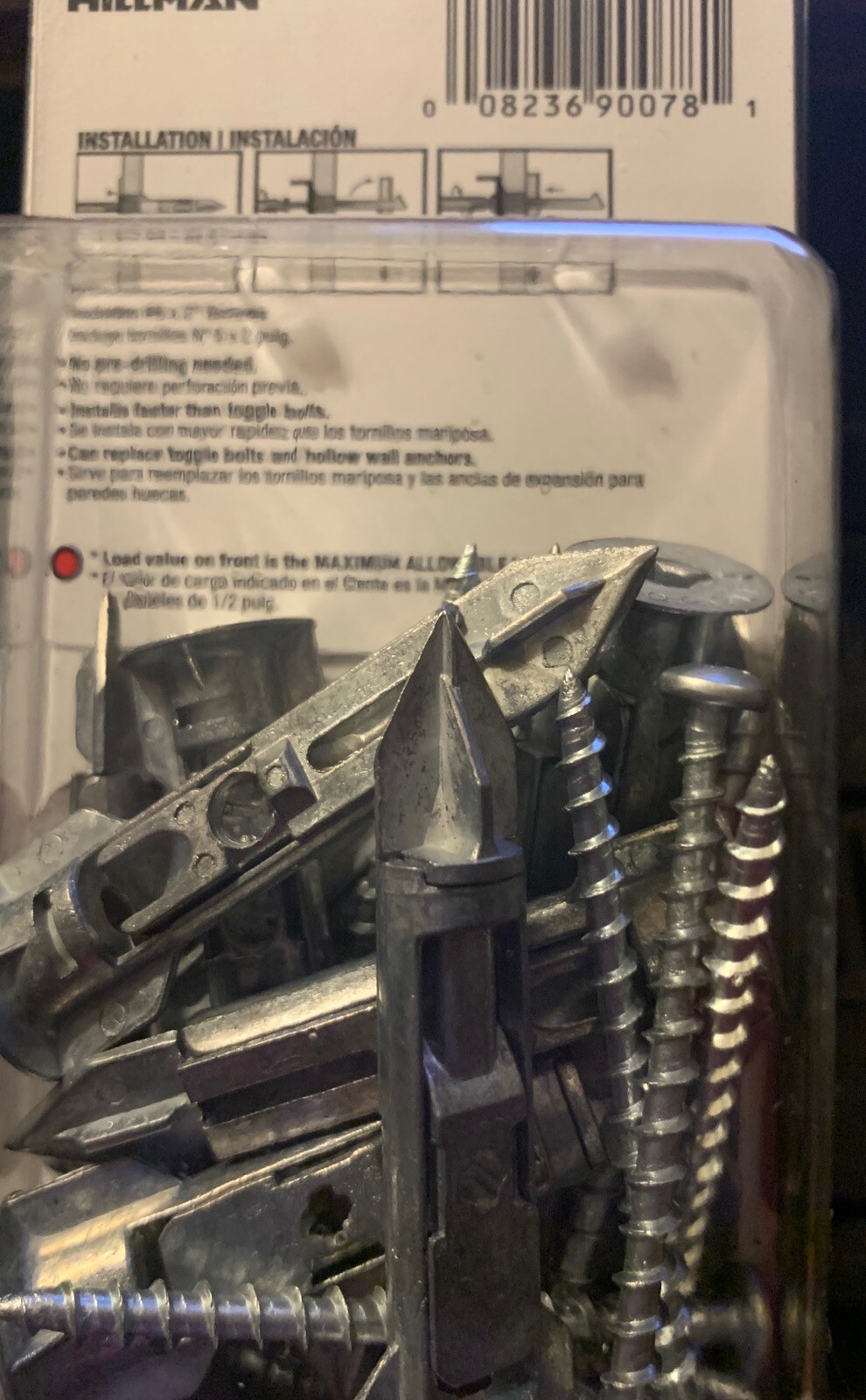 Zip Toggle Heavy Duty Drywall Anchor (holds up to 70 pounds) New 10pcs ...