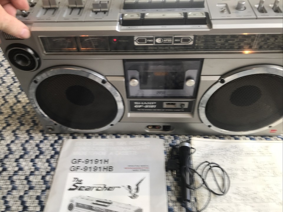 SHARP GF-9191H MW SW FM Radio GHETTO BLASTER Tape Recorder JAPAN STEREO Boombox | eBay