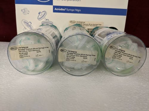 Pall Acrodisc 25 mm Syringe Filter 0.45 µm Nylon Membrane AP-4438 ...