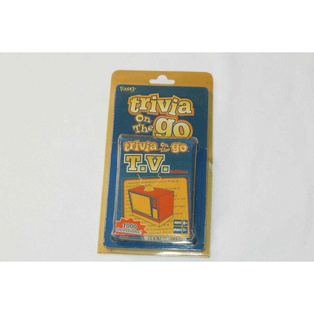 Fundex Trivia on The Go T.v. Edition 1000 Questions 50 Cards Deck 8 for ...