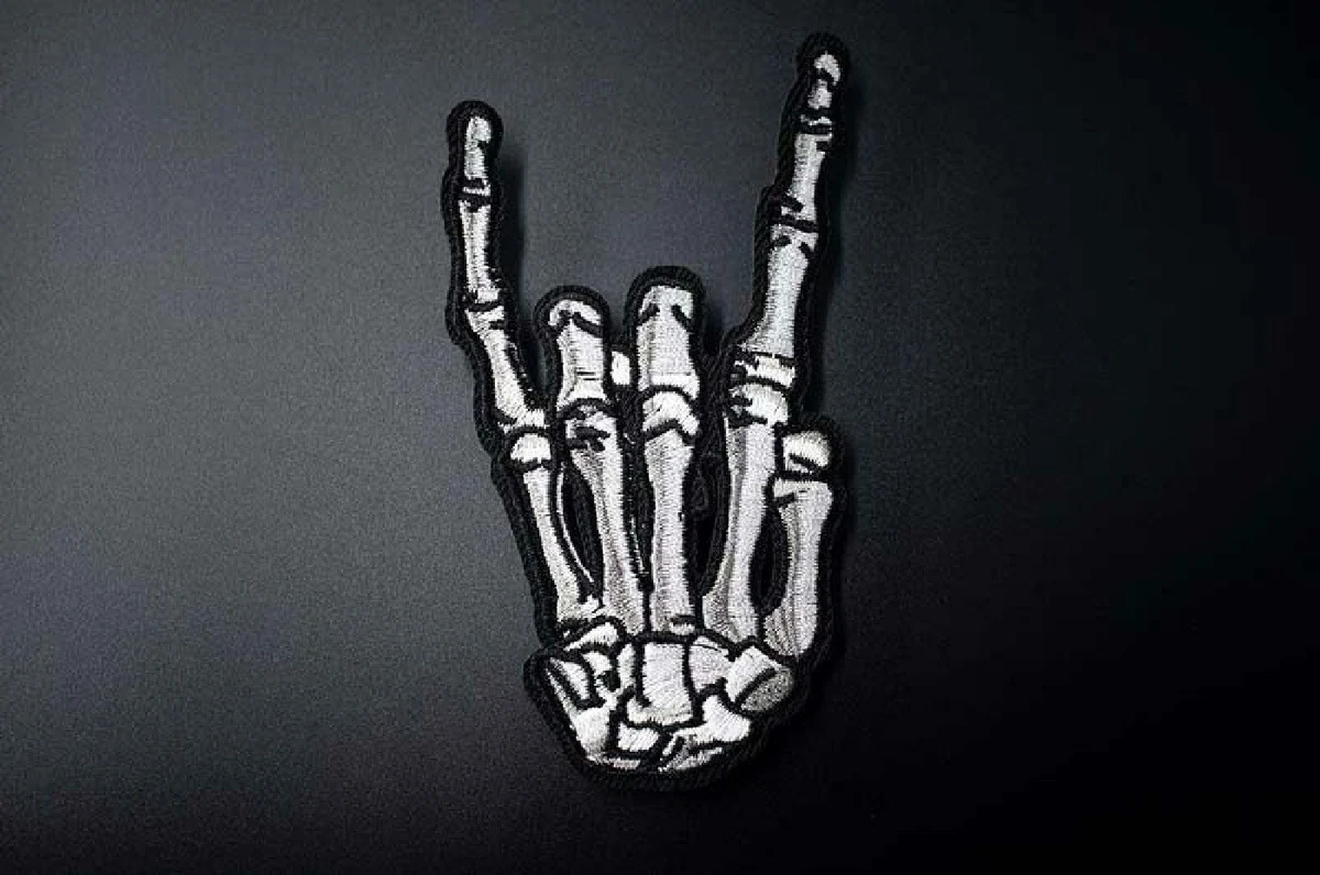 Rock And Roll Hand Sign Skeleton