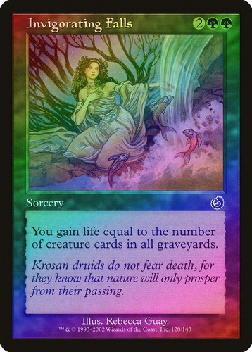 Invigorating Falls FOIL Torment HEAVILY PLD Green Common MAGIC MTG CARD ...