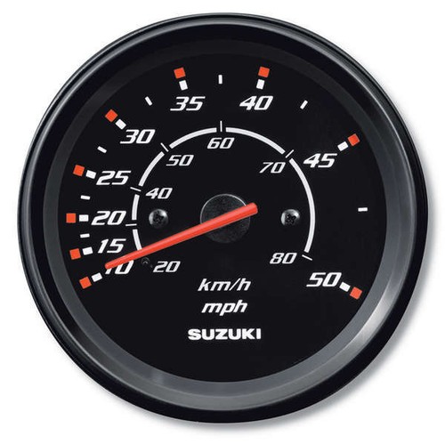 Suzuki Outboard Parts 4" Speedometer 50 MPH Gauge 34100-93J22 Black | eBay